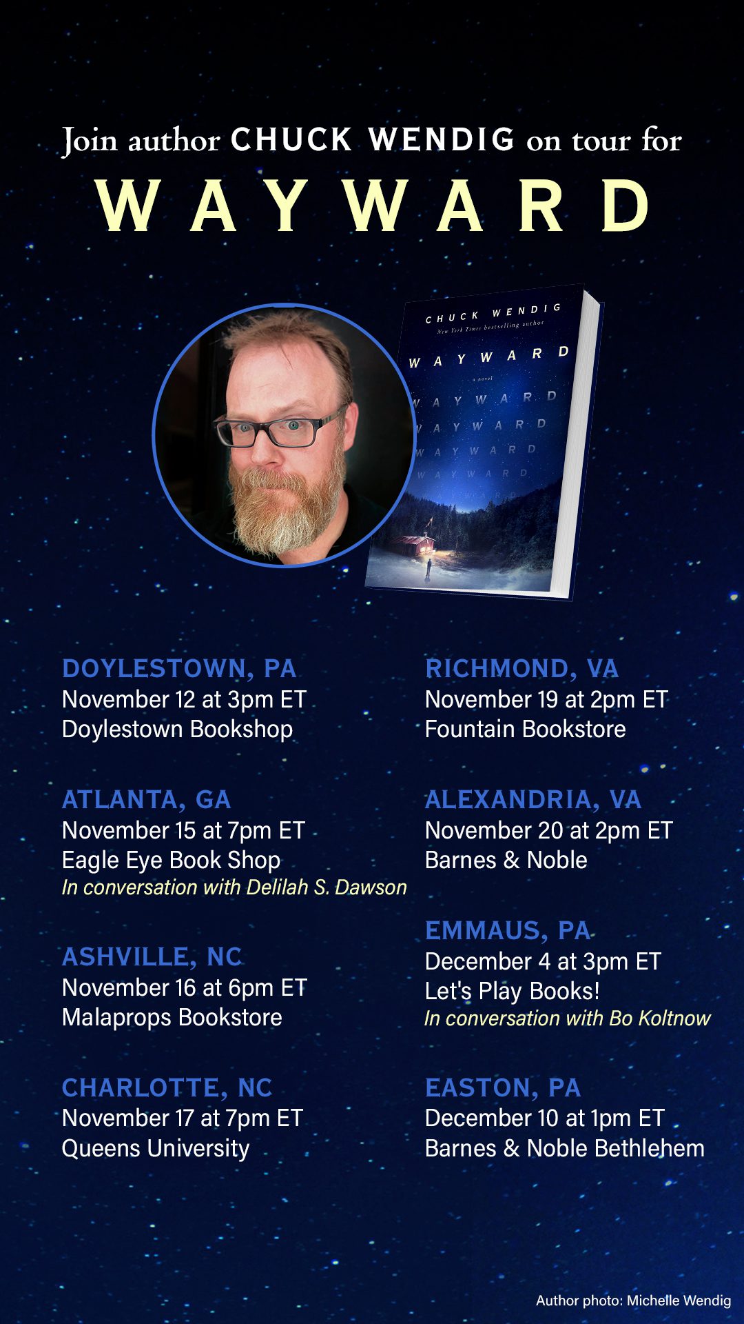 Where’s Wendig? Wayward Wanderings, A Wendig-in-the-Wild Book Tour ...